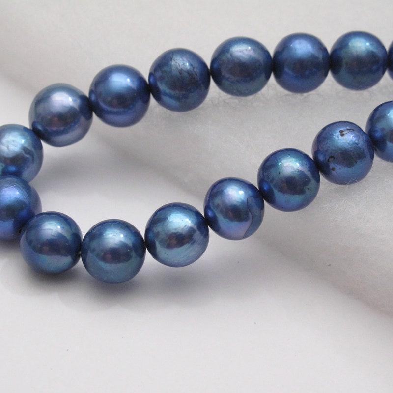 Royal Blue Pearls - Etsy