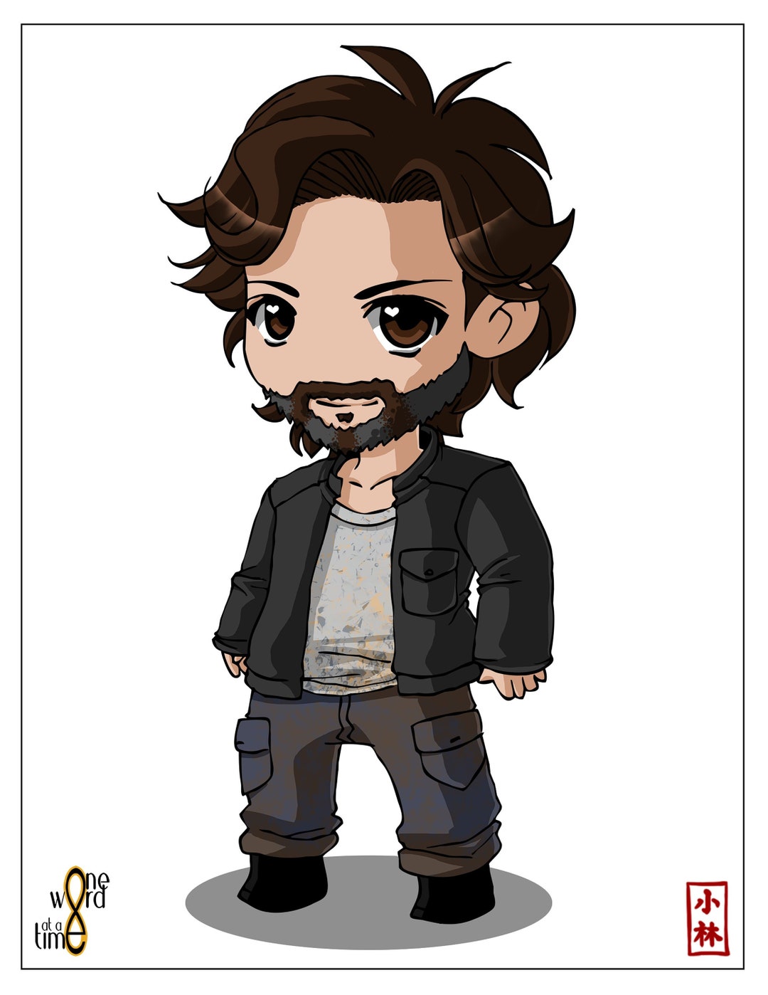 Marcus Kane Chibi Print - Etsy