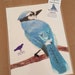 Blue Jay Art, Bird Watercolor Fine Art Print, Blue Bird Illustration ...