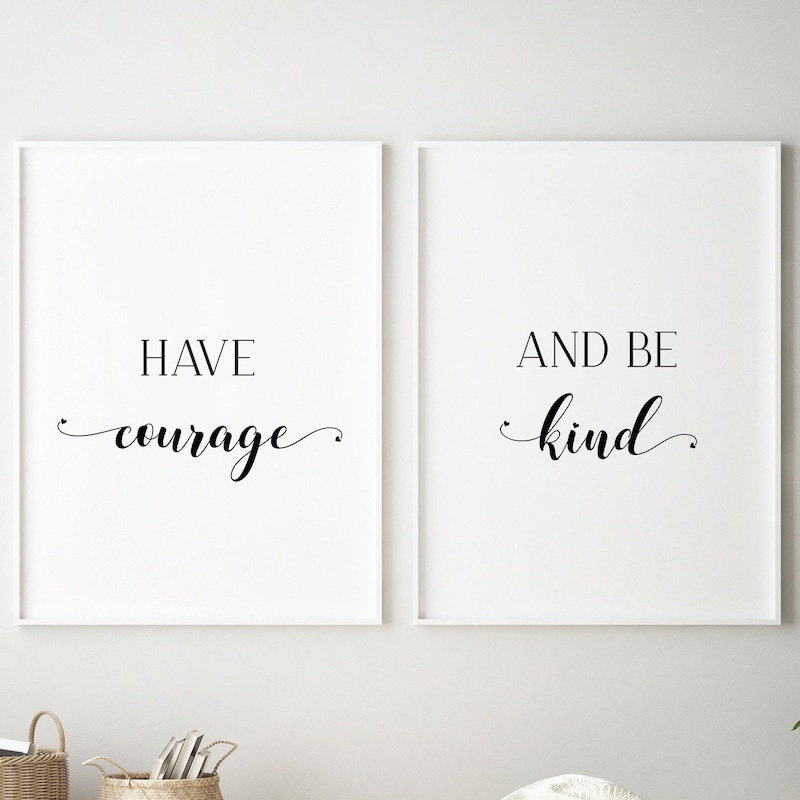Courage Poster - Etsy