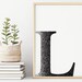Letter L Printable Art, Name Initial Poster, Office Wall Sign, Minimal ...