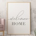 Welcome Home Printable Poster, Entryway Wall Print, Black and White ...