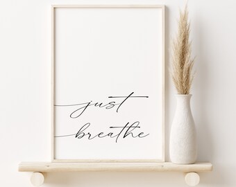 Just Breathe Printable | Etsy