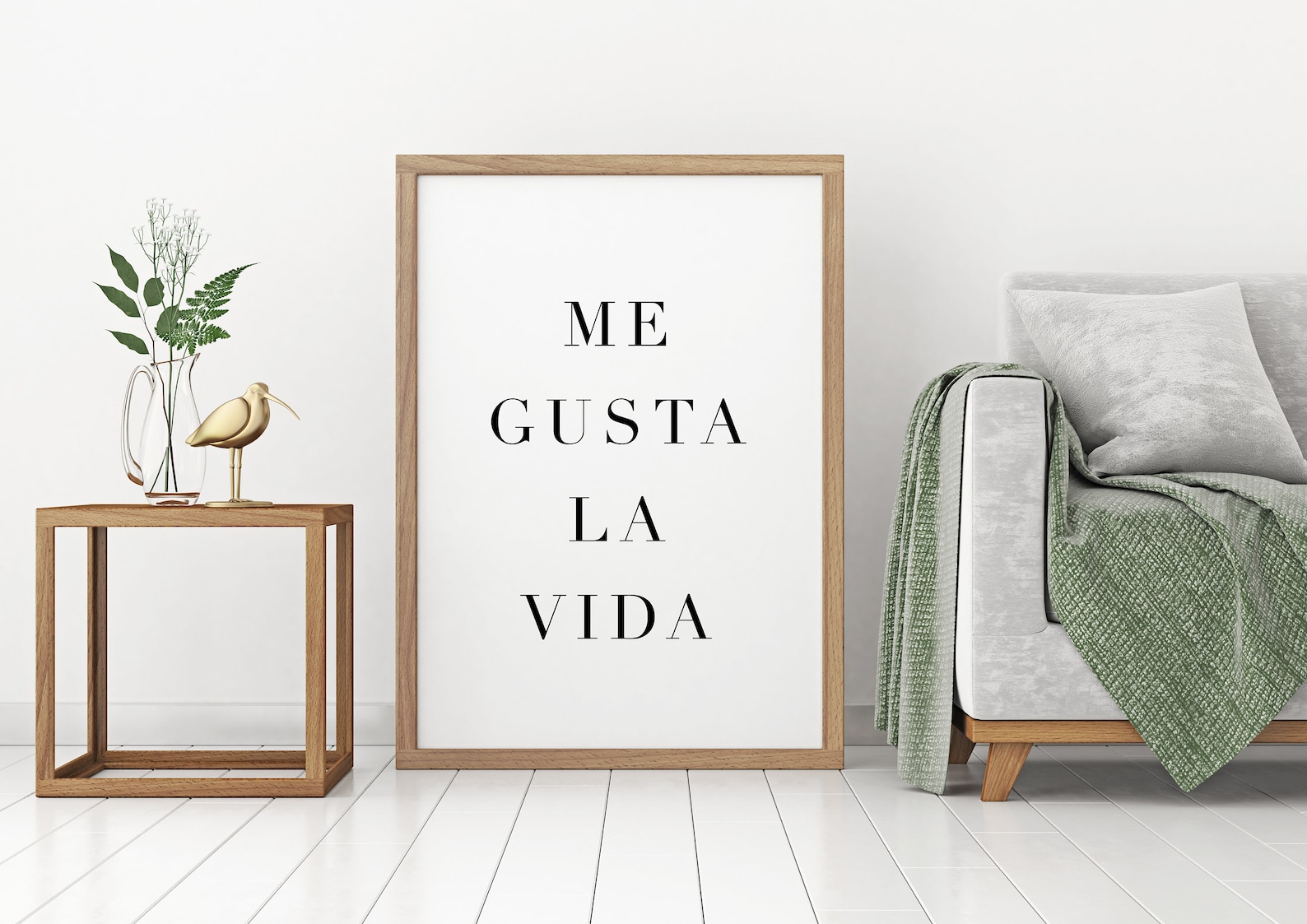 Me Gusta La Vida Printable Poster, Spanish Quote Wall Print ...