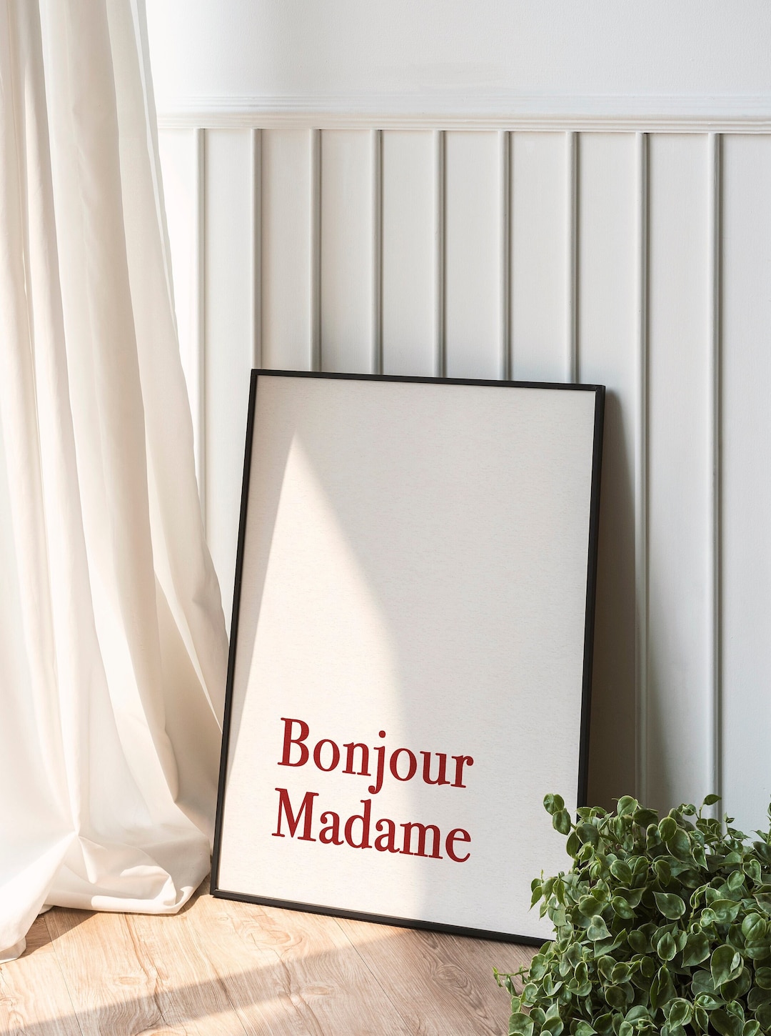 Bonjour Madame Printable Poster, Positive Wall Art, Office Decoration ...