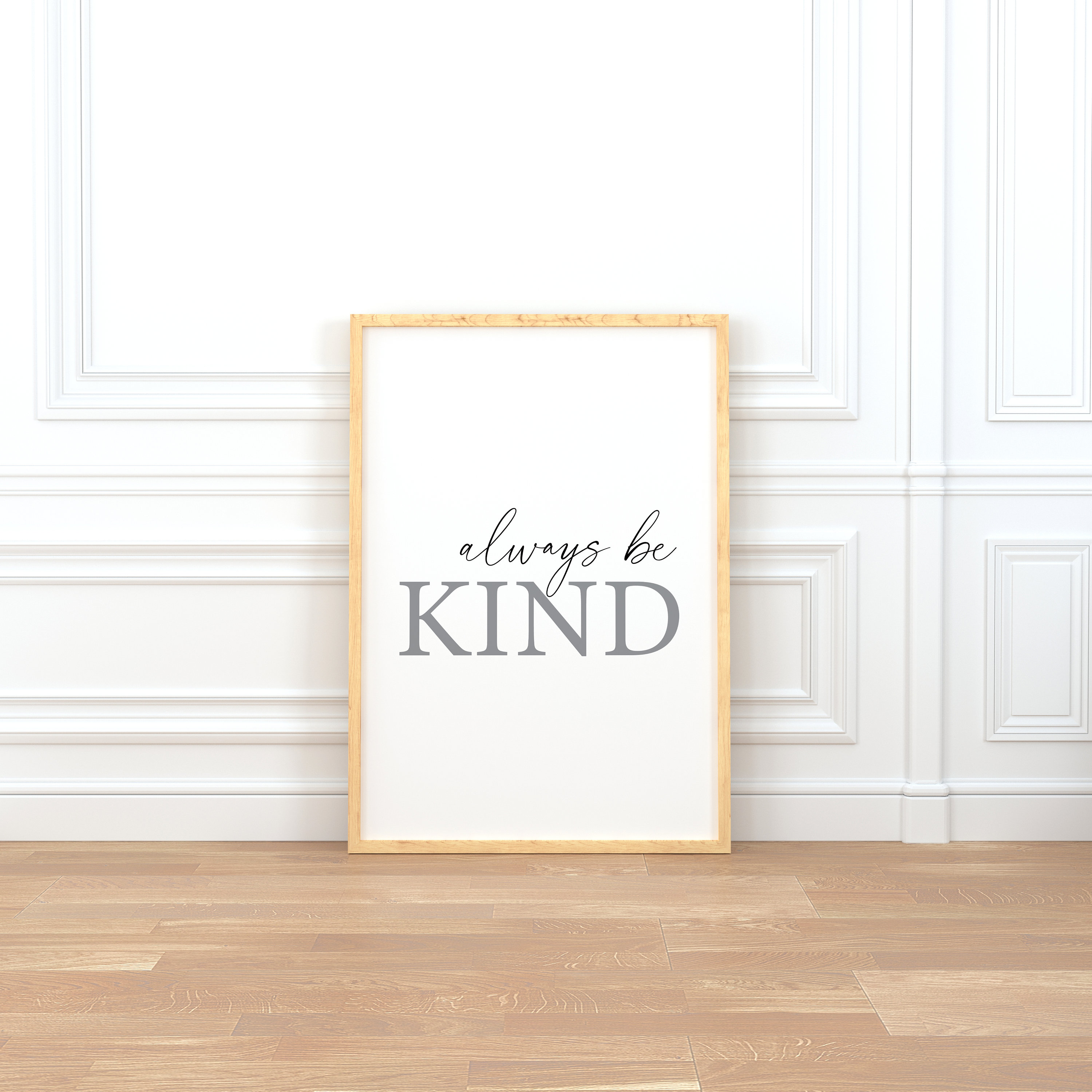 Always Be Kind Printable Poster, Inspirational Quote Print Art ...