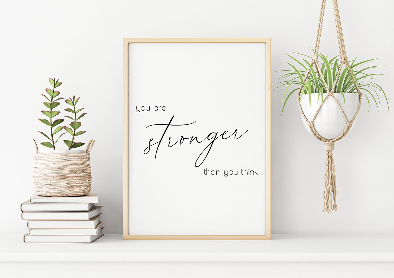 You Are Stronger Than You Think Printable Sign Gym Room Wall - Etsy