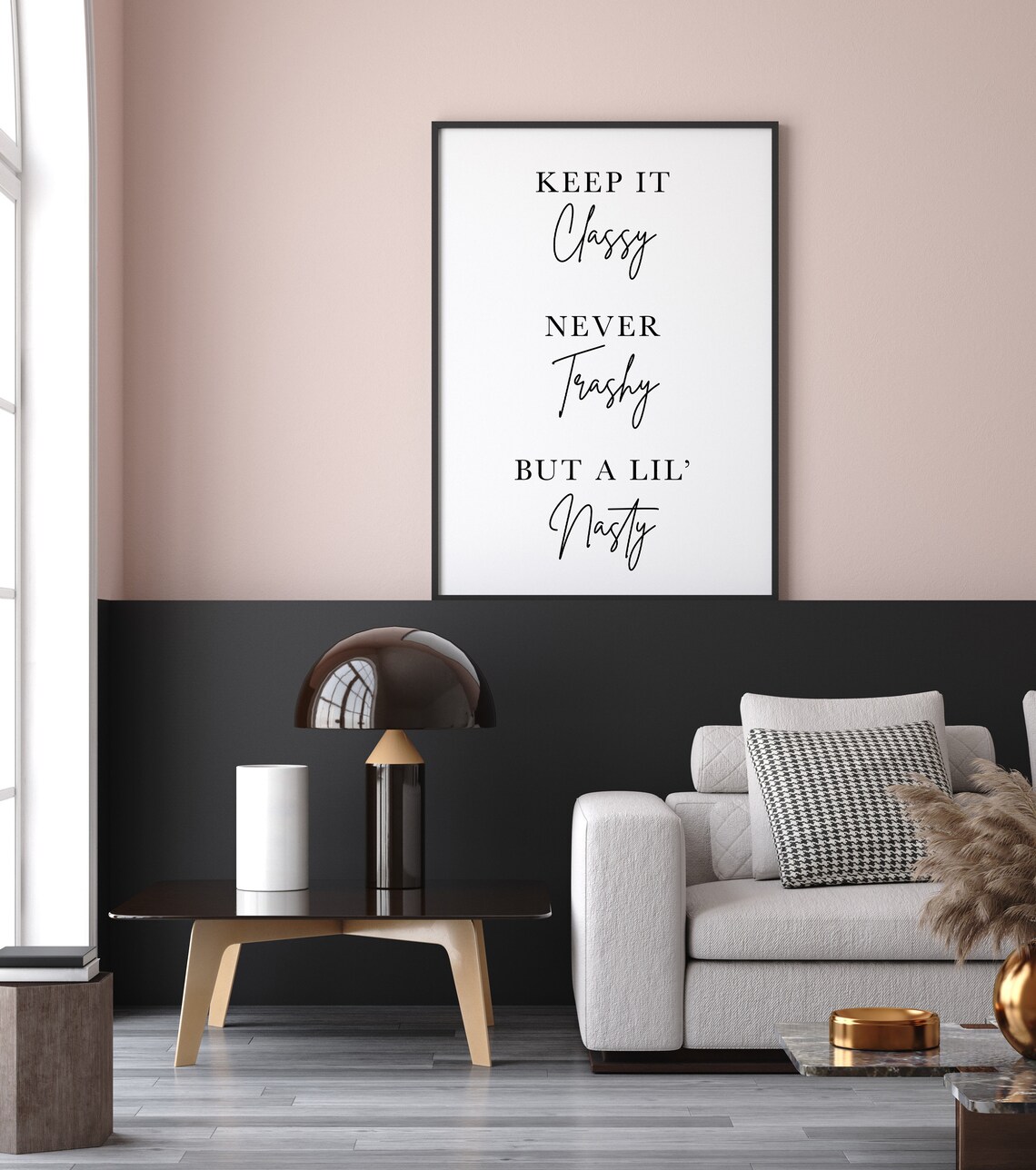 Keep It Classy Printable Poster Fashion Quote Wall Art | Etsy