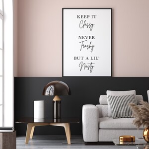 Keep It Classy Printable Poster Fashion Quote Wall Art | Etsy