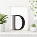 Letter D Printable Art, Office Wall Sign, Name Initial Poster, Minimal ...