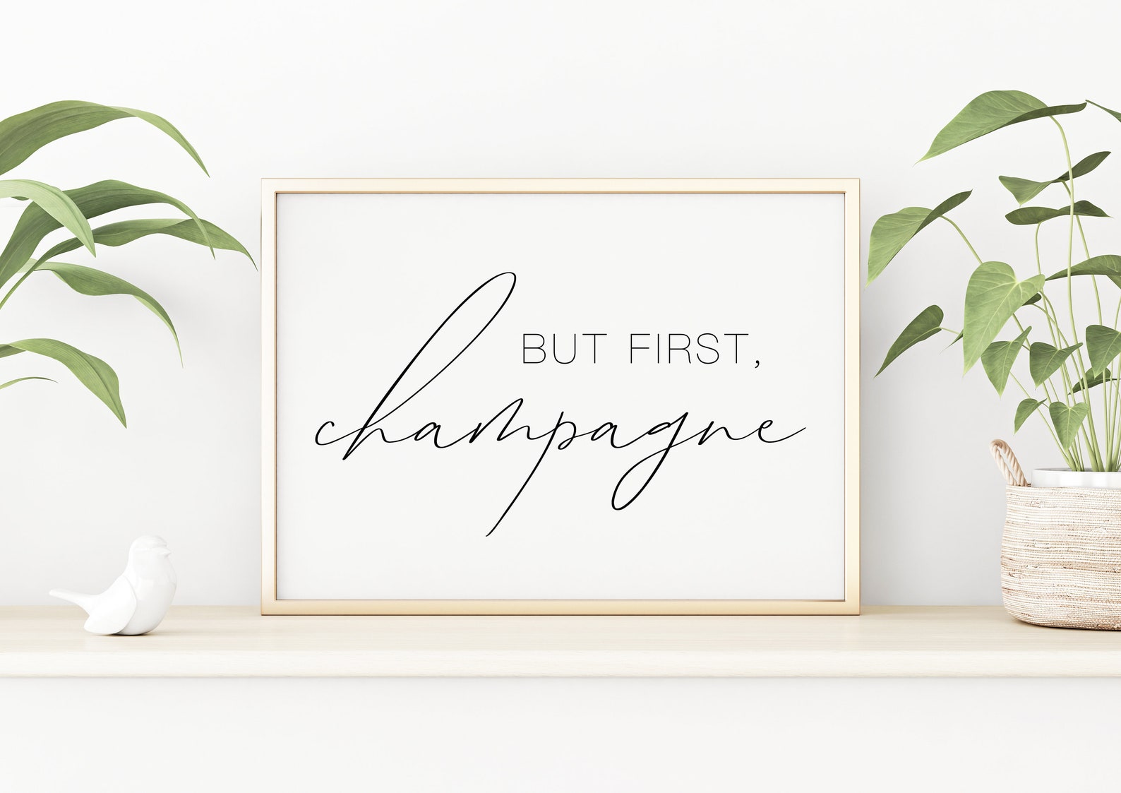 But First Champagne Printable Poster Kitchen & Dining Wall - Etsy