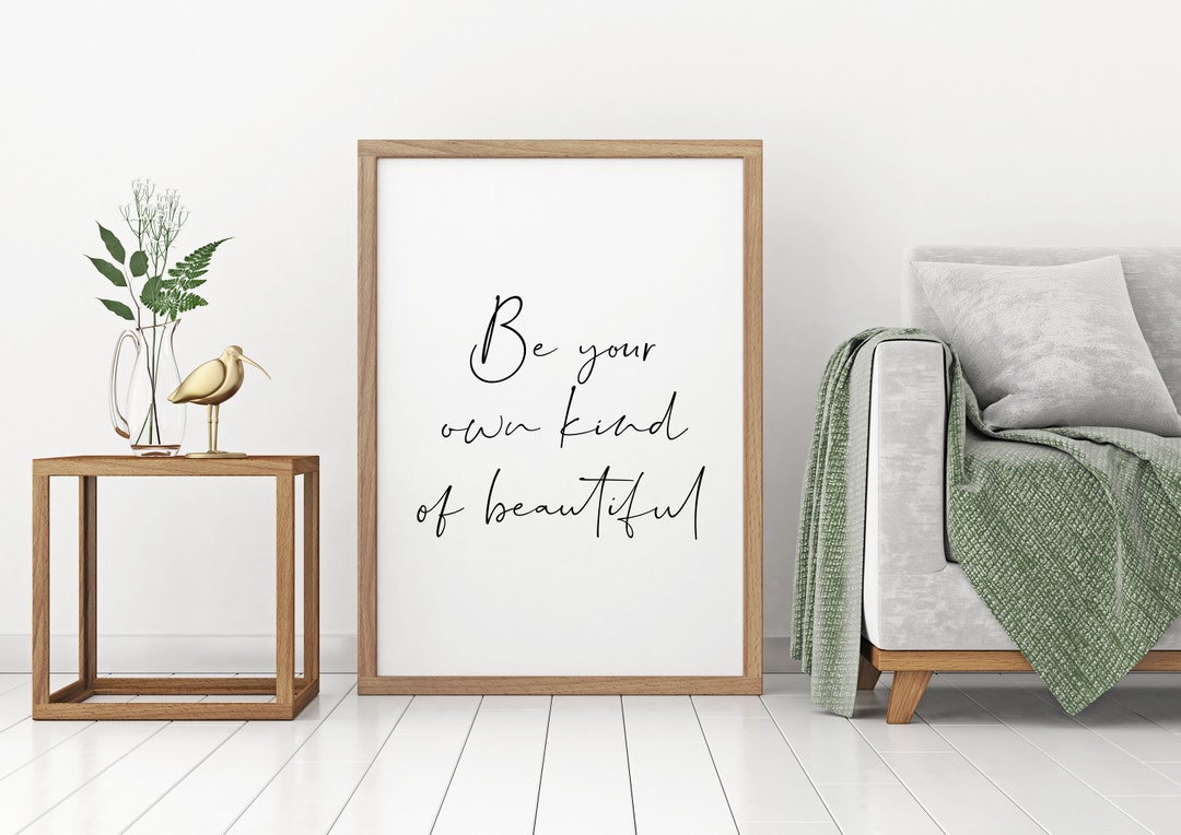 Motivational Quote Poster, Black and White Wall Art, Inspirational ...