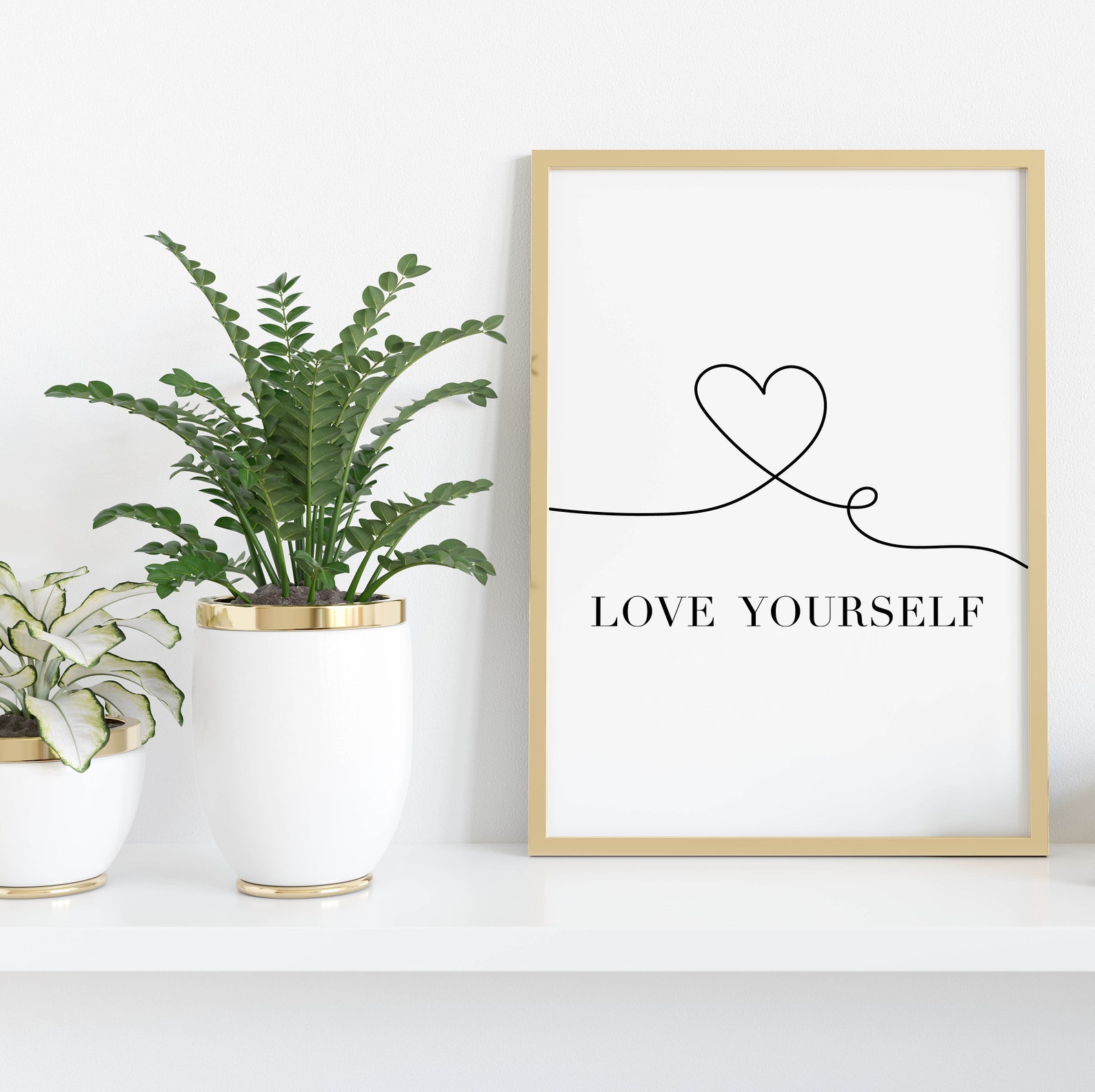 Love Yourself Printable Poster Positive Quote Print Art One - Etsy