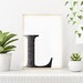 Letter L Printable Art, Name Initial Poster, Office Wall Sign, Minimal ...