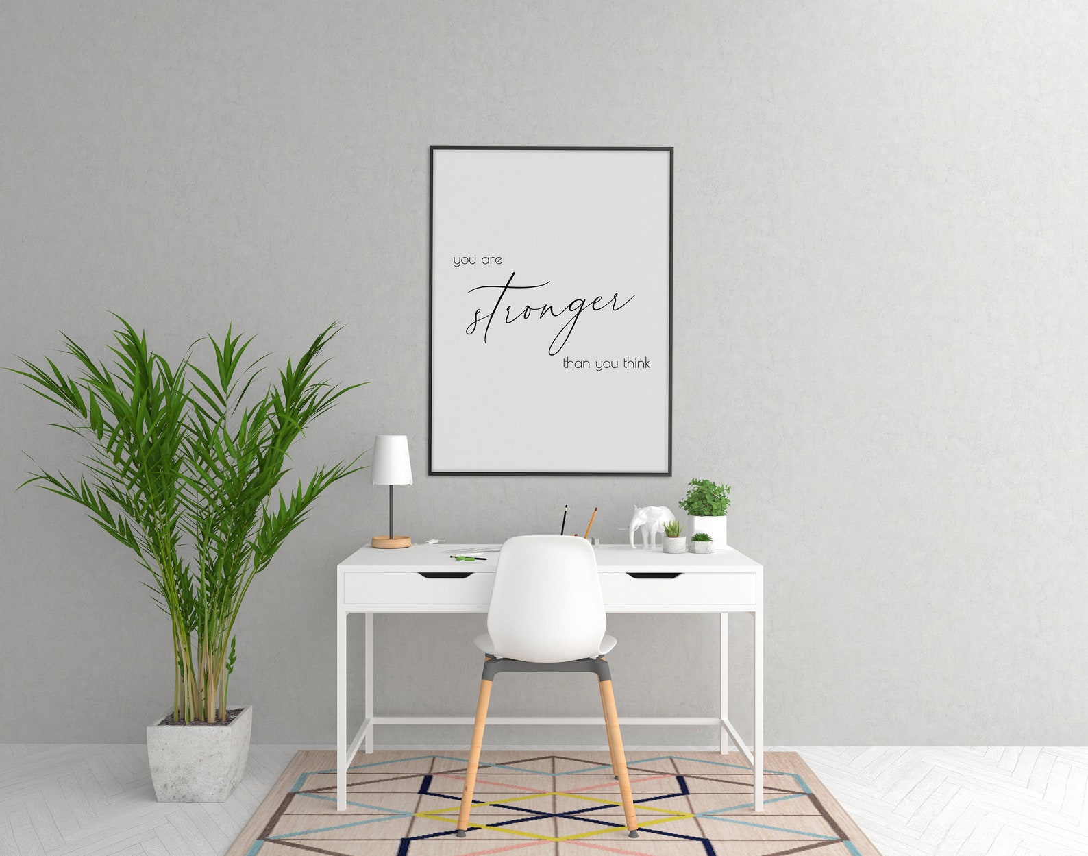 You Are Stronger Than You Think Printable Sign Gym Room Wall - Etsy