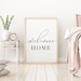 Welcome Home Printable Poster Entryway Wall Print Black and - Etsy