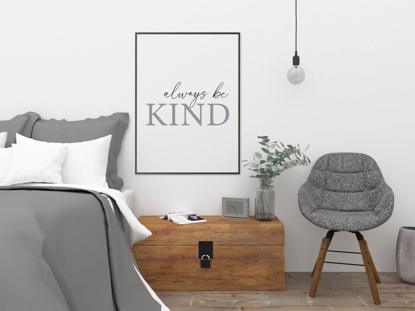 Always Be Kind Printable Poster, Inspirational Quote Print Art ...