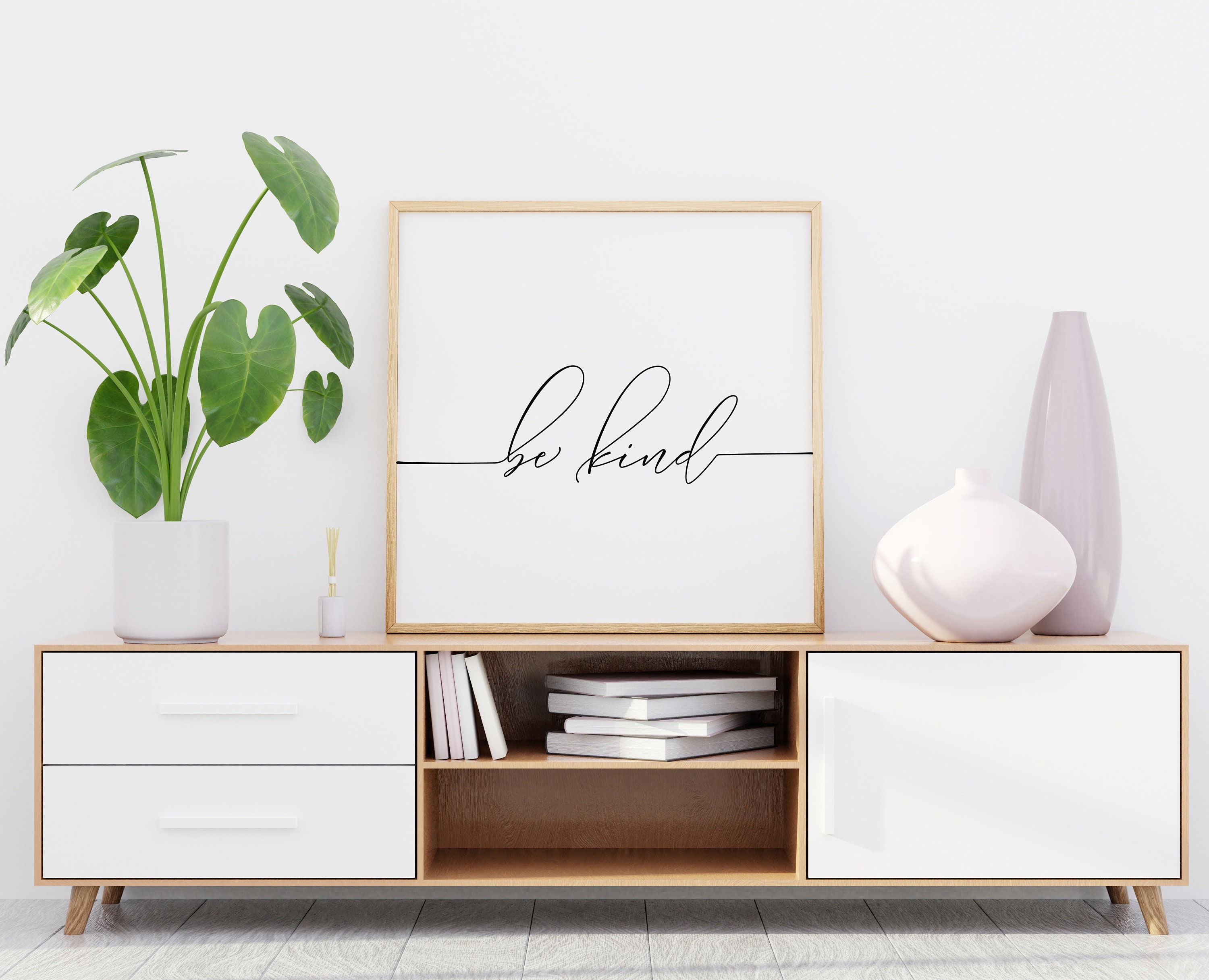 Be Kind Printable Poster Inspirational Saying Black and - Etsy