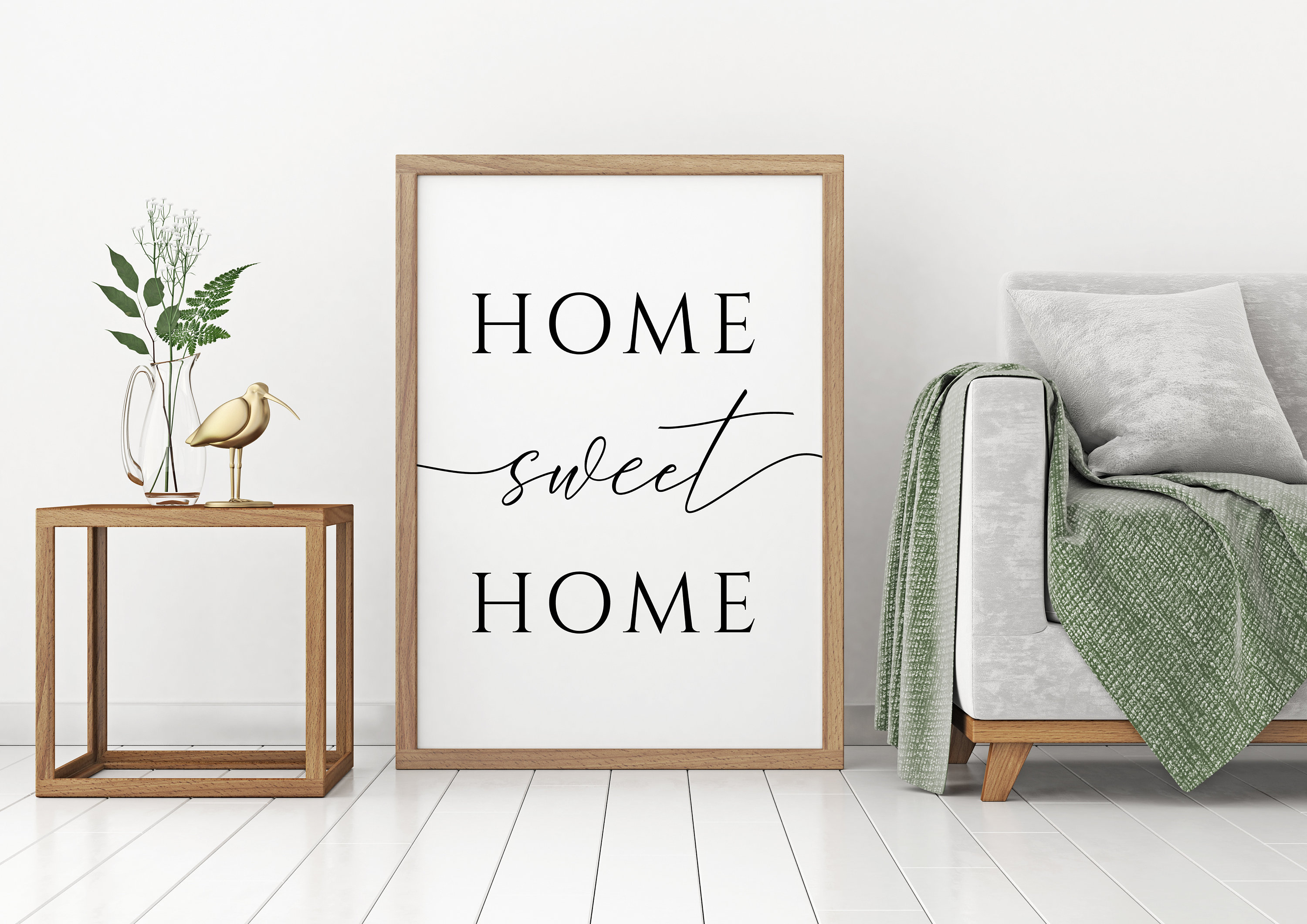 Home Sweet Home Printable Poster Entryway Wall Sign Black - Etsy