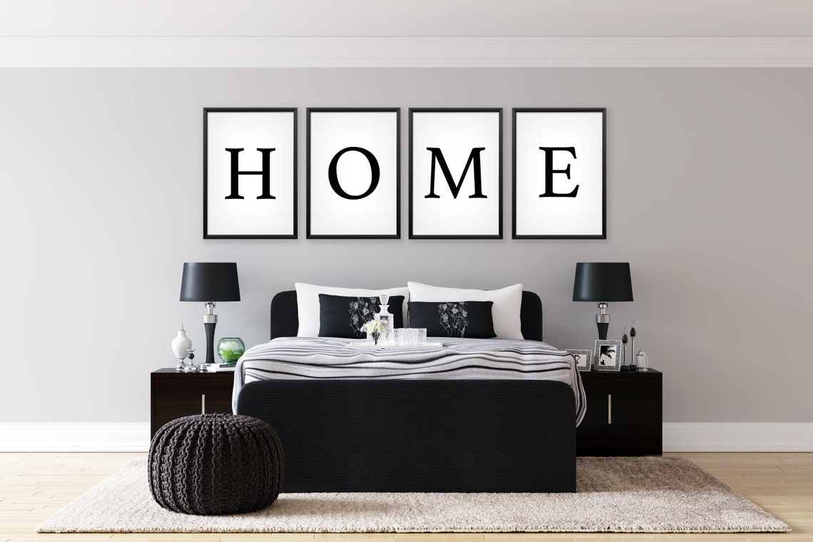 Printable Home Posters Set of 4 Prints Art Prints Bundle - Etsy