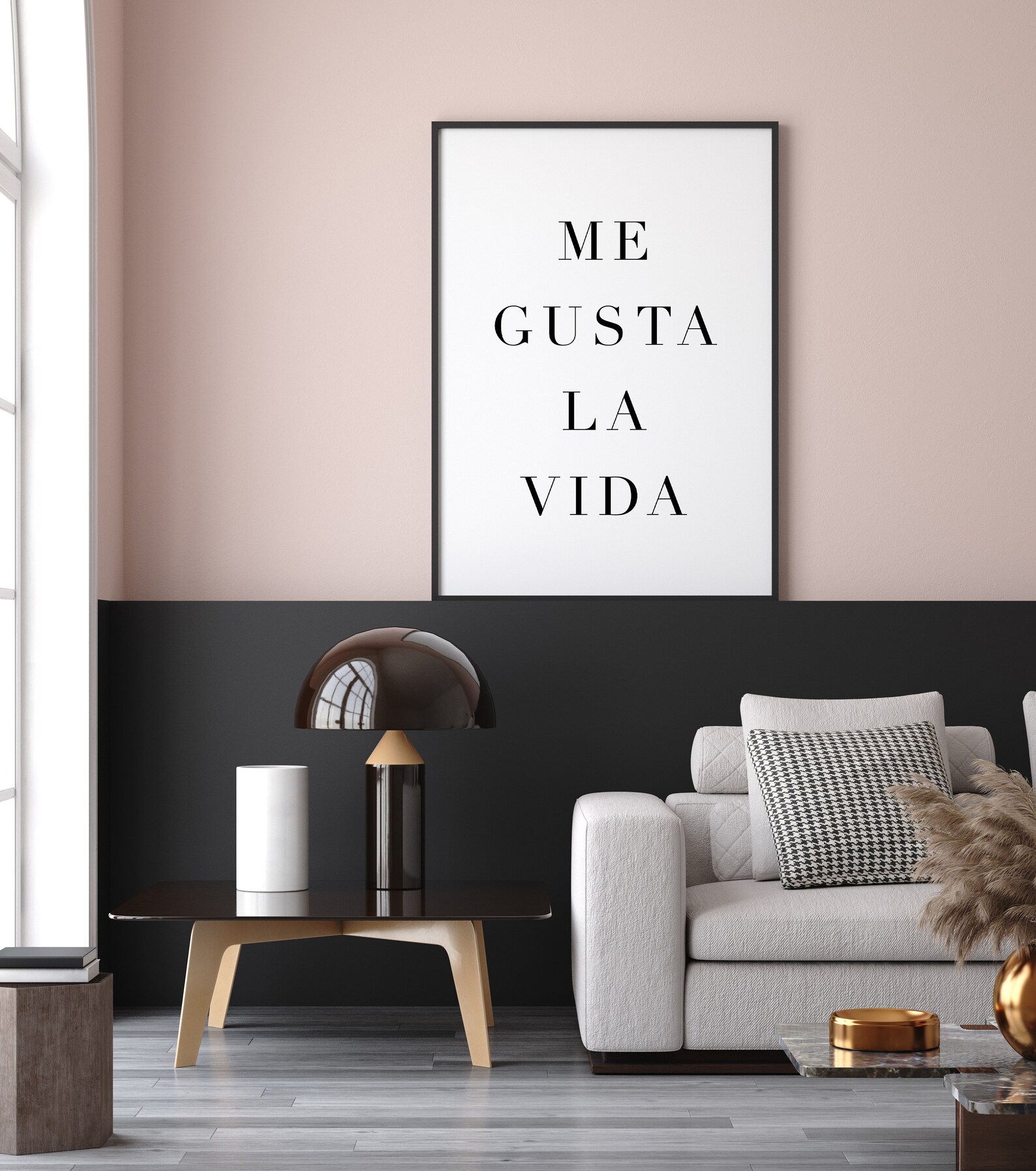 Me Gusta La Vida Printable Poster Spanish Quote Wall Print | Etsy