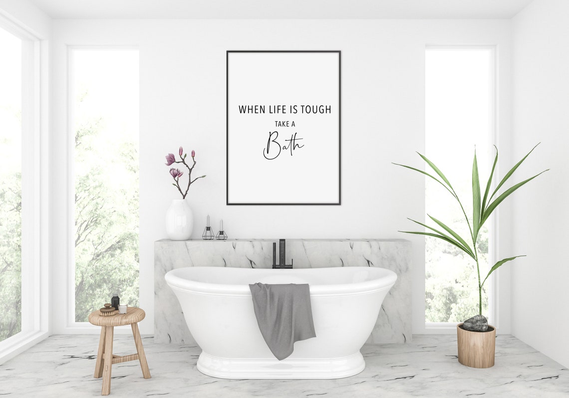 Bathroom Printable Poster Funny Bathroom Quote Print When - Etsy