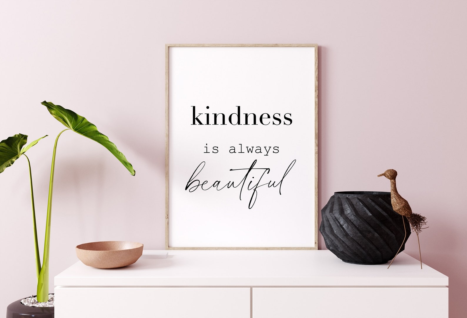 Kindness is Always Beautiful Printable Poster Inspirational - Etsy