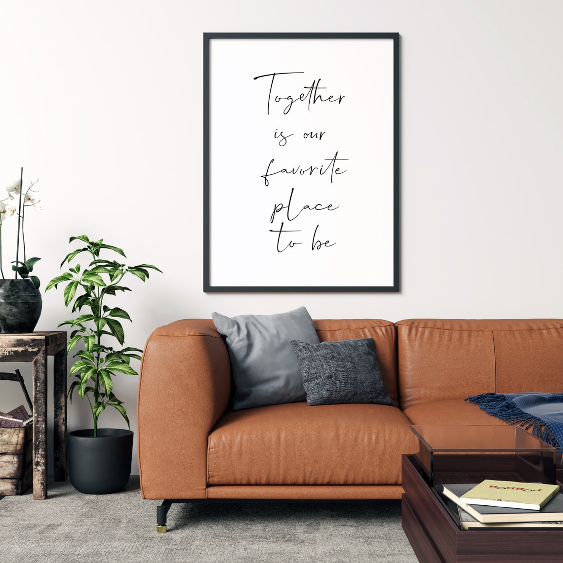 Above Bed Art Poster for Couples Bedroom Decor Black and - Etsy