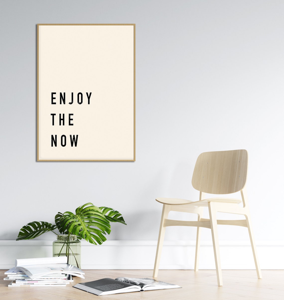 Enjoy the Now Printable Poster Quote About Life Living Room - Etsy