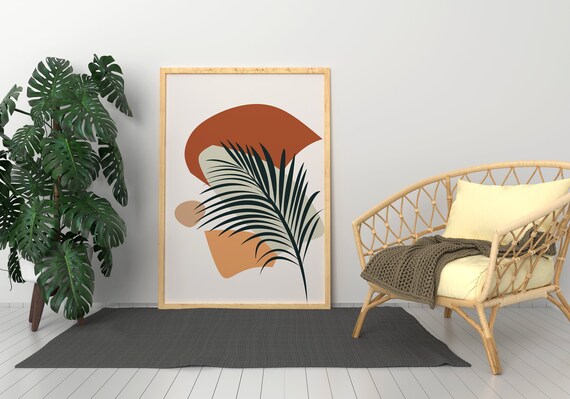 Tropical Abstract Art Print Printable Abstract Wall Art | Etsy