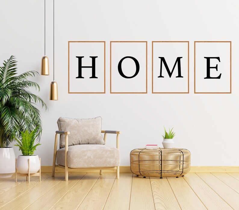 Printable Home Posters Set of 4 Prints Art Prints Bundle - Etsy