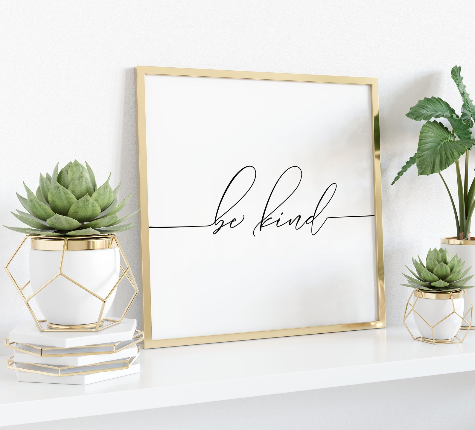 Be Kind Printable Poster Inspirational Saying Black and - Etsy