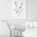 Printable Spring Flowers Poster, Minimal Floral Drawing, Botanical ...