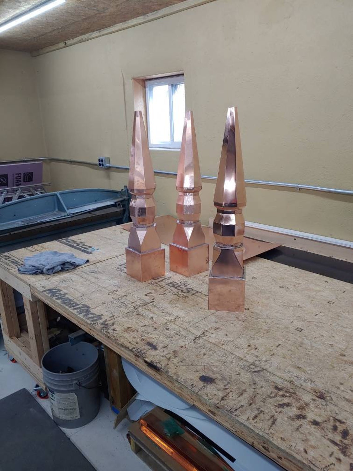 Copper Roof Finial Copper Roof Spire Garden Spire Roof - Etsy