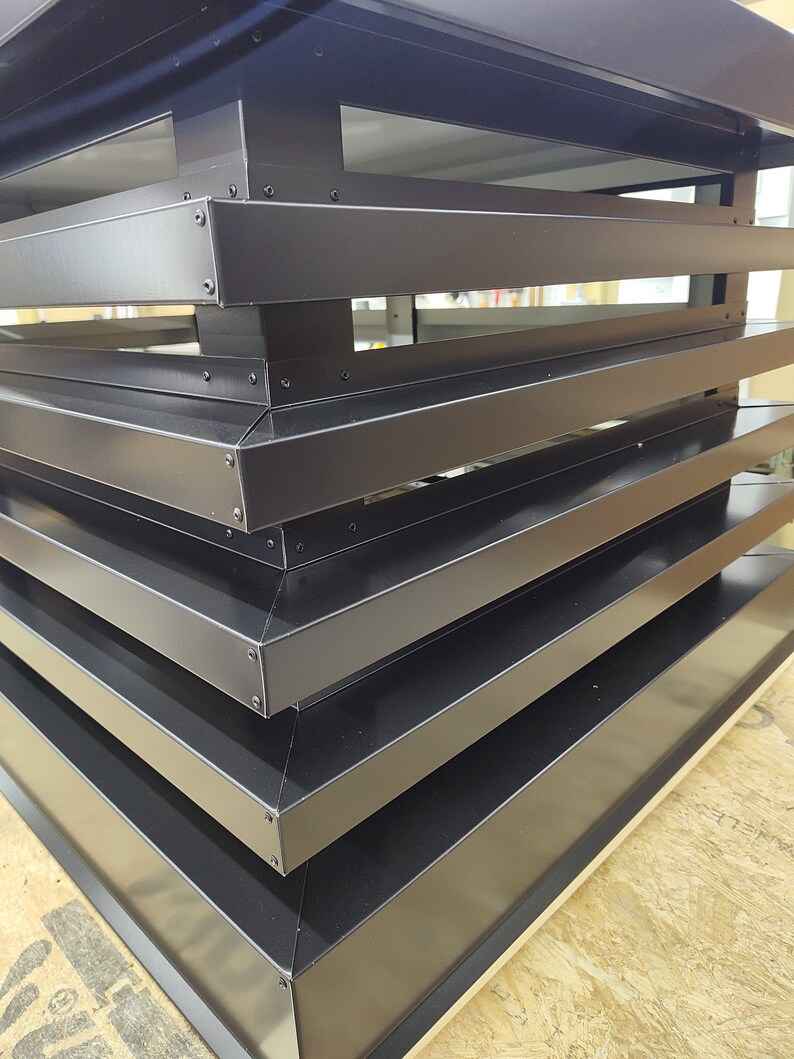 Louvered Chimney Cap | Custom Chimney Shroud | Any Size | Kynar, Copper ...