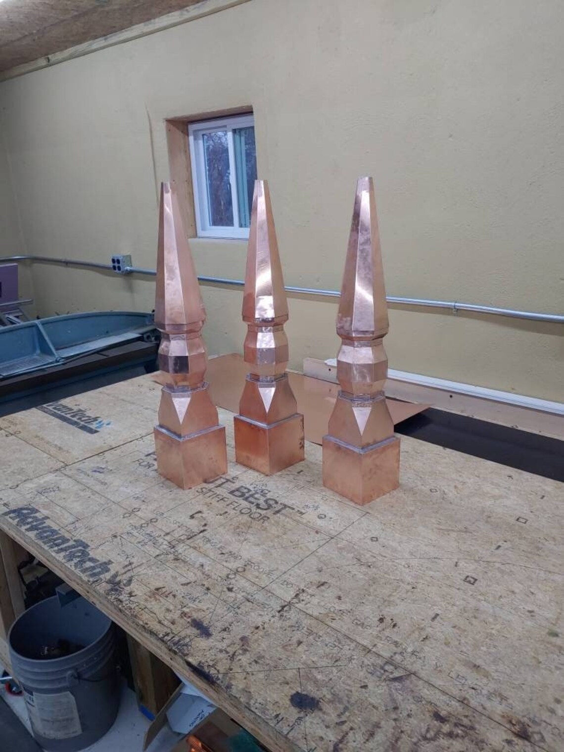Copper Roof Finial Spire – Garden Accent | Handcrafted 16oz | Custom ...