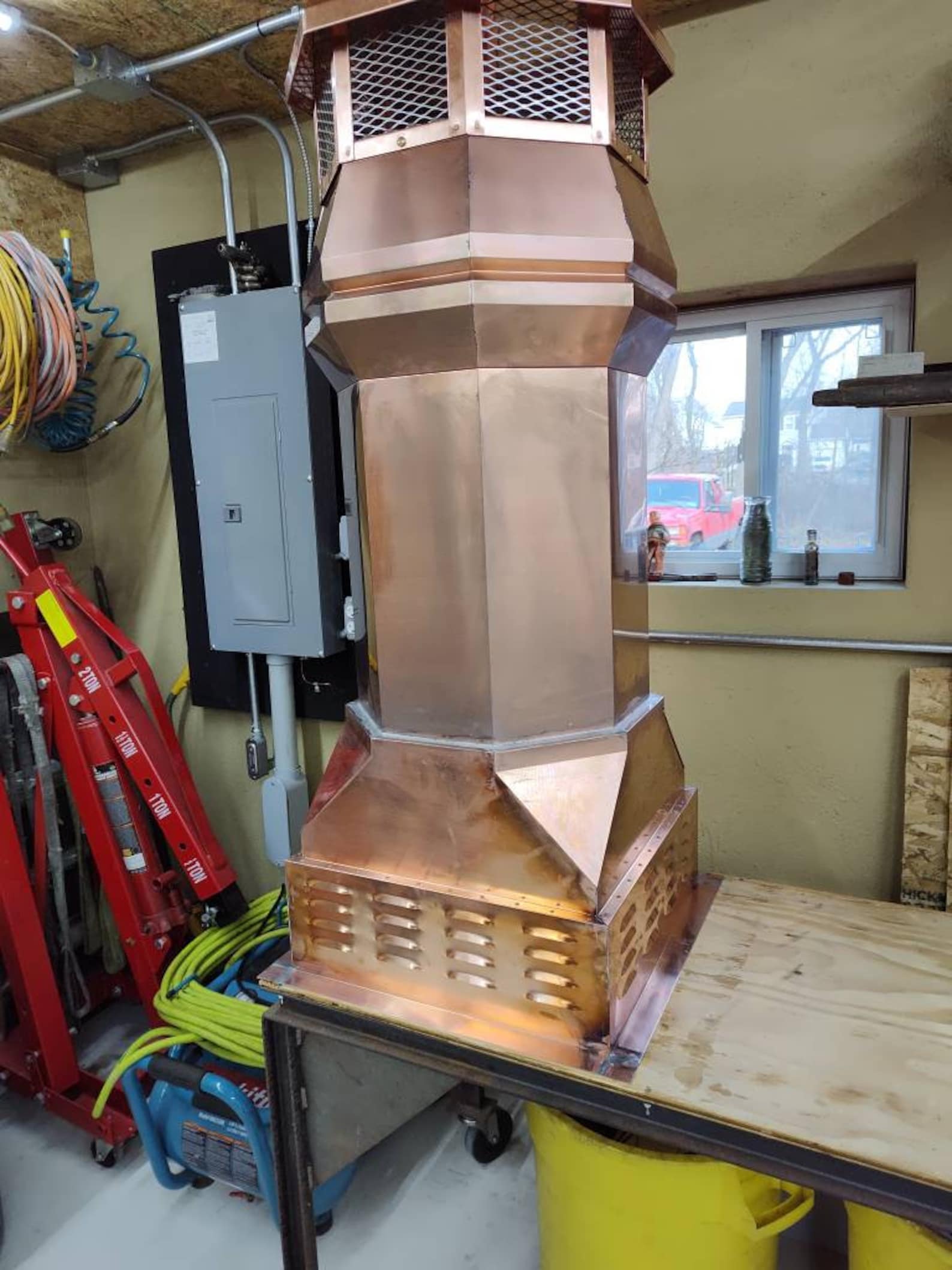 Copper Chimney Cap Fireplace Flue - Etsy