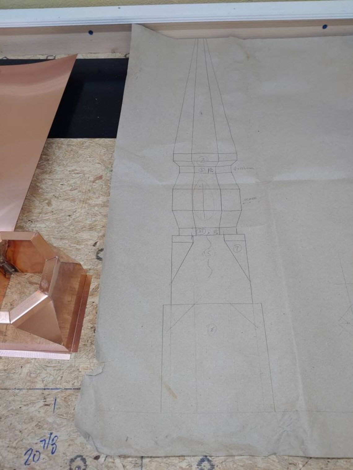 Copper Roof Finial Copper Roof Spire Garden Spire Roof - Etsy