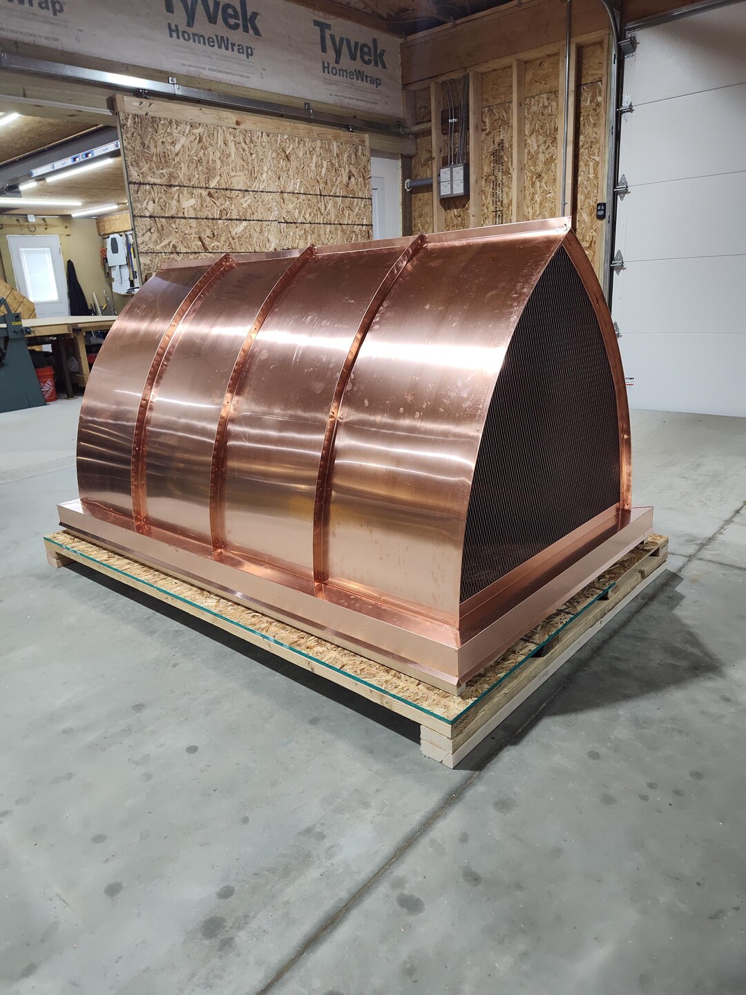 Arched Cathedral Chimney Cap | 16oz Copper | French Curve or Flat Top ...
