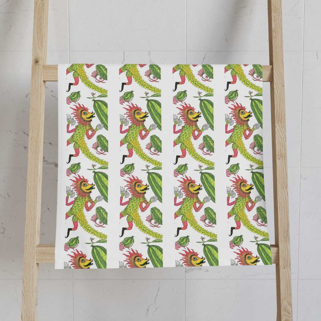 Bittercord Jungle X Lizard Bum Towel - Etsy