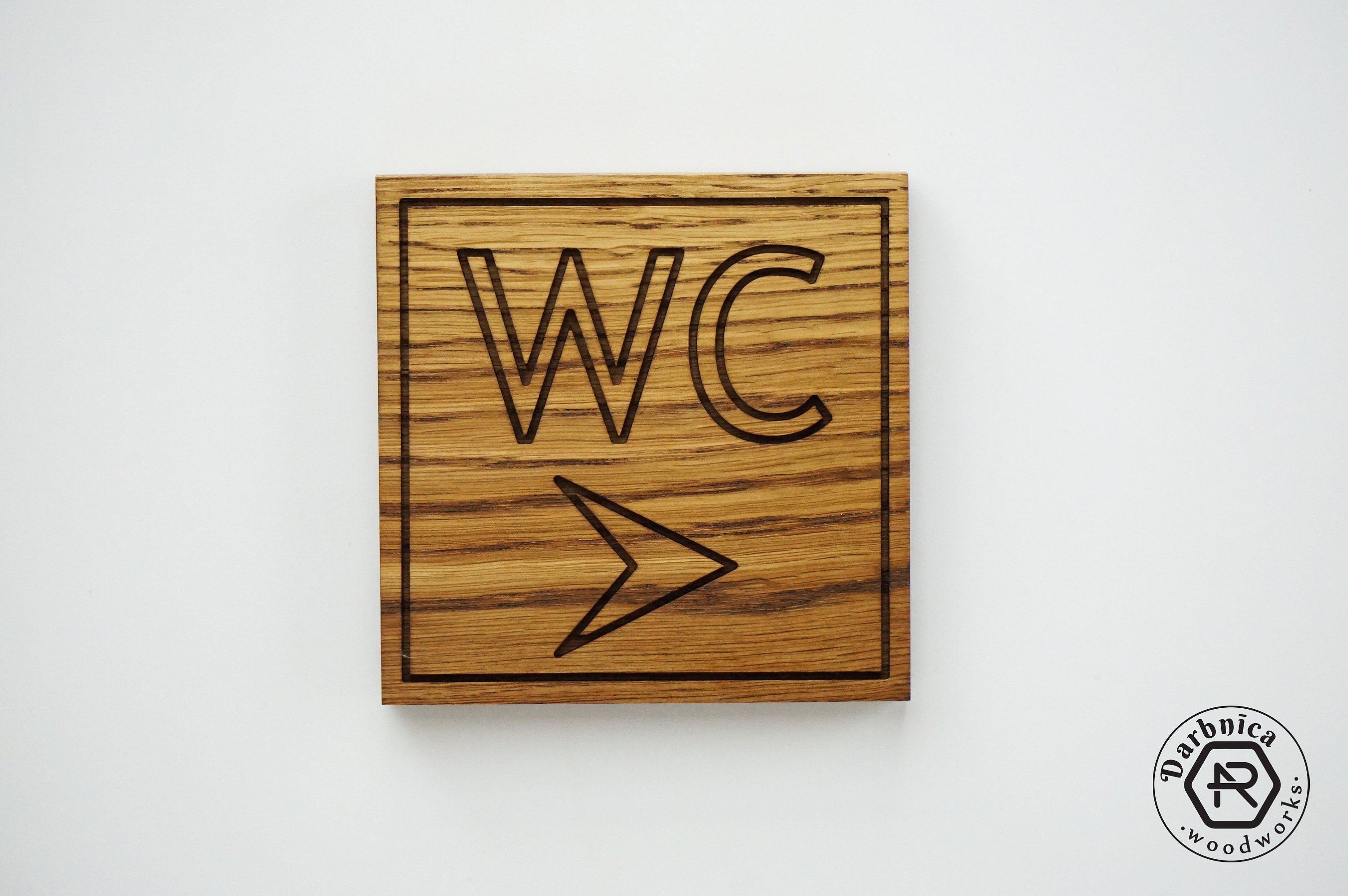 Oak Tree Restroom Signs WC - Etsy