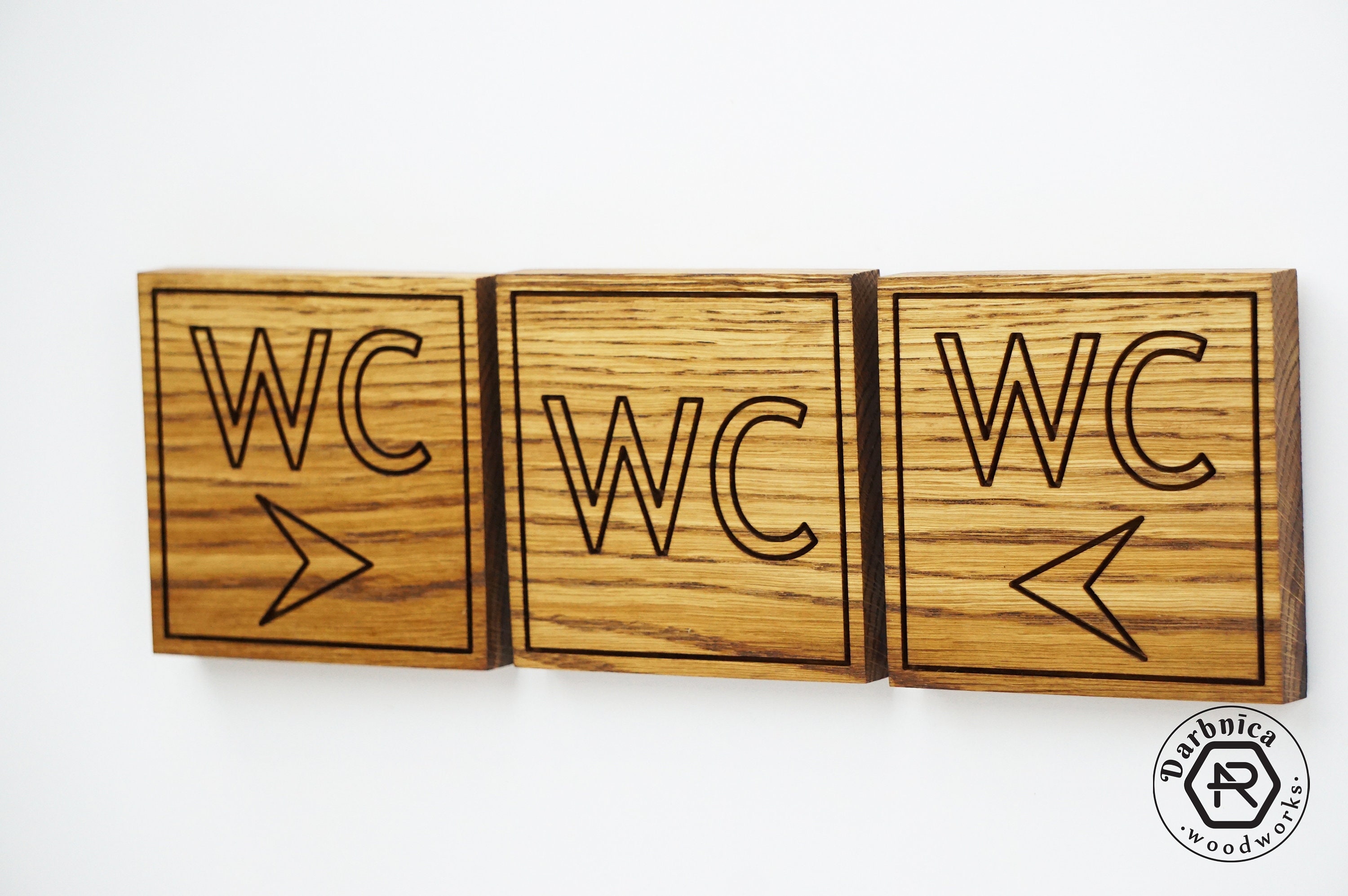 Oak Tree Restroom Signs WC - Etsy