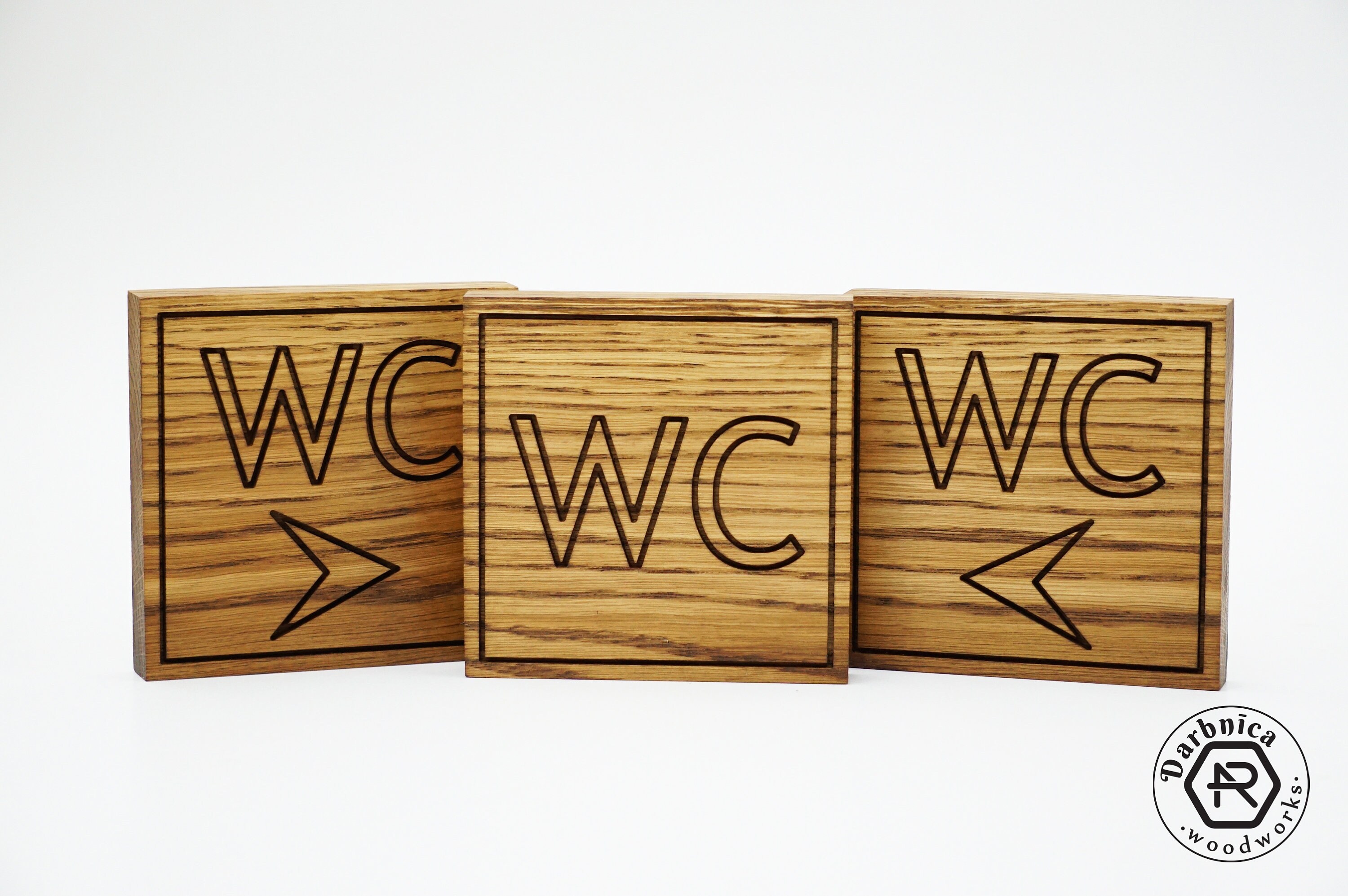 Oak Tree Restroom Signs WC - Etsy