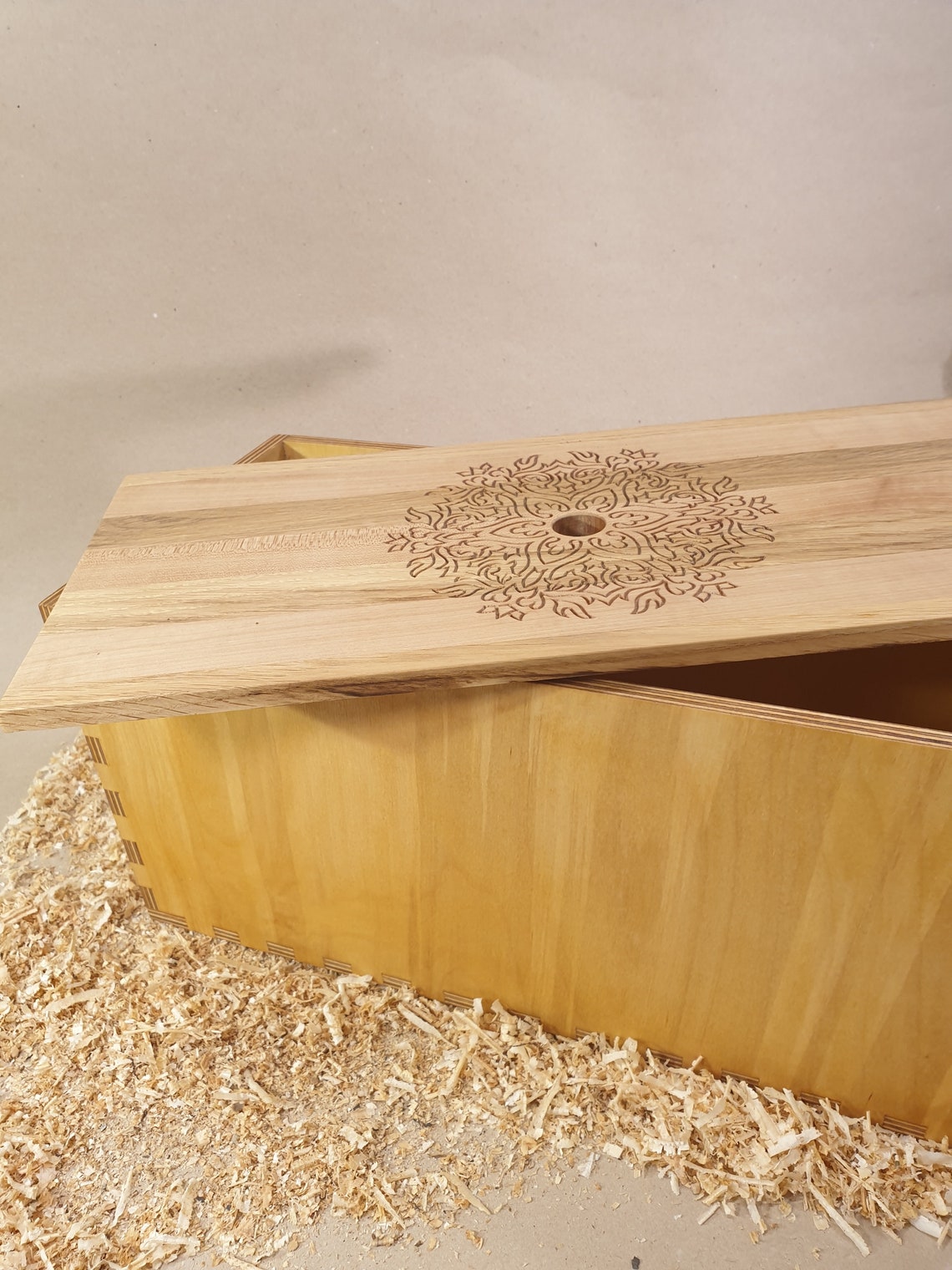 Caja de almacenamiento de madera contrachapada / madera dura - Etsy España
