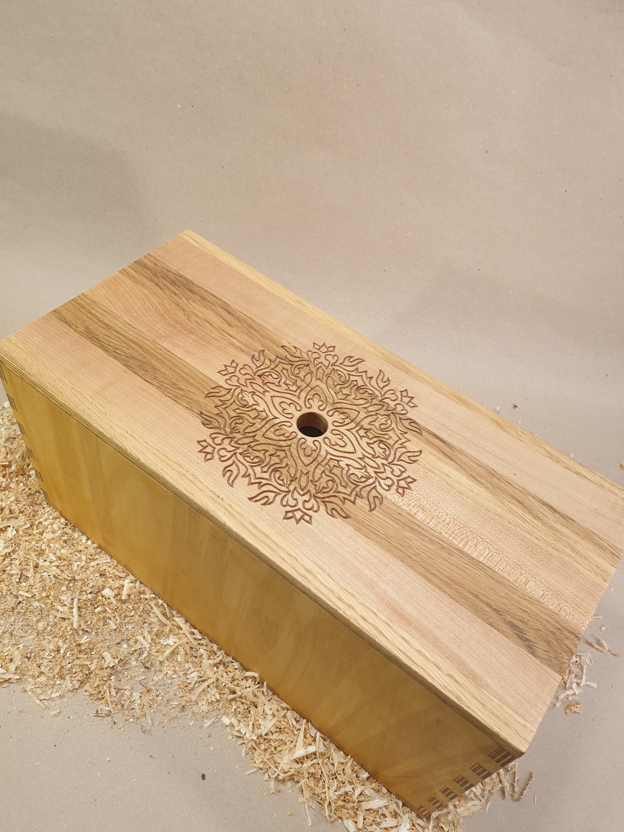 Caja de almacenamiento de madera contrachapada / madera dura - Etsy España