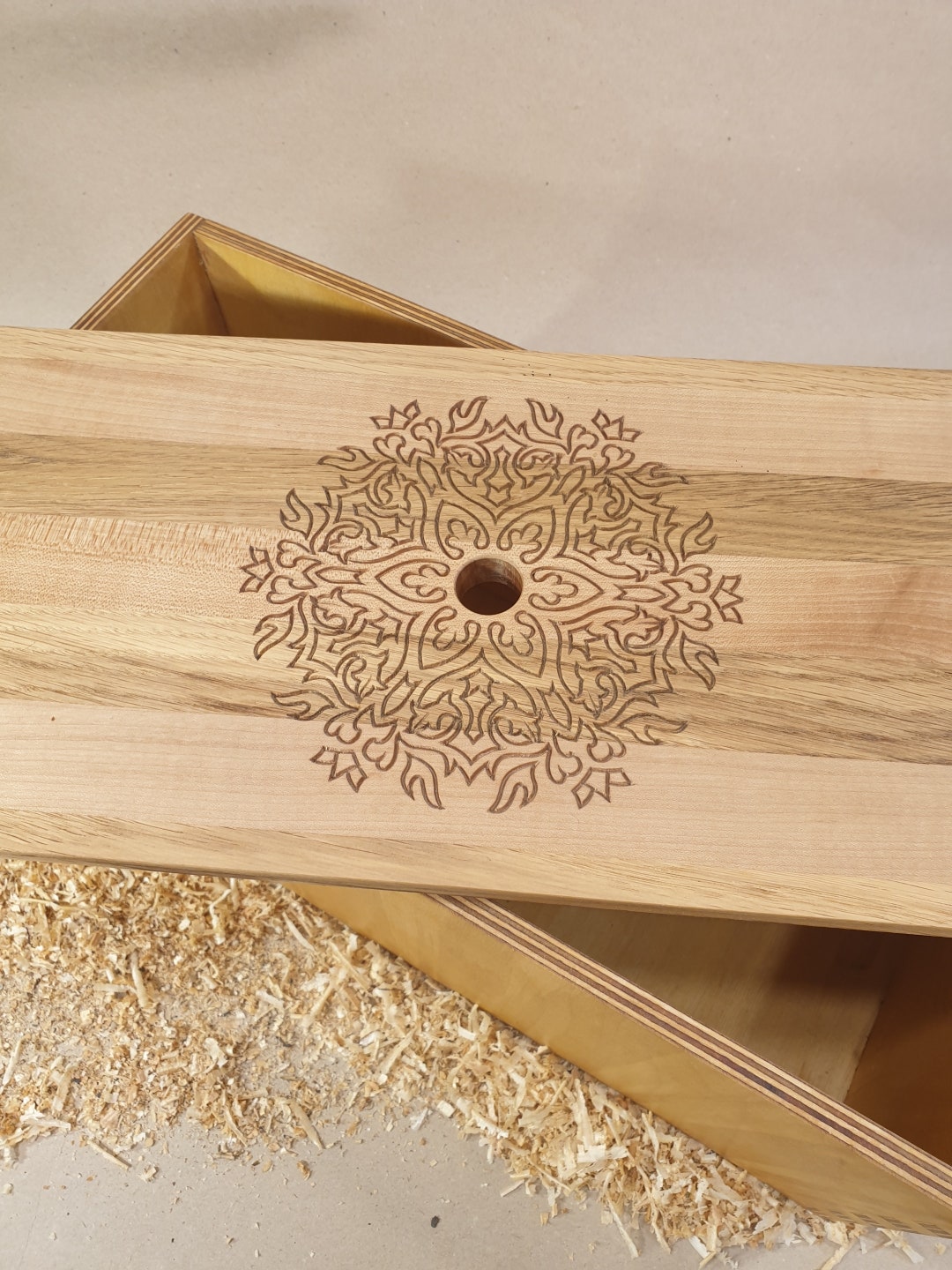 Caja de almacenamiento de madera contrachapada / madera dura - Etsy España