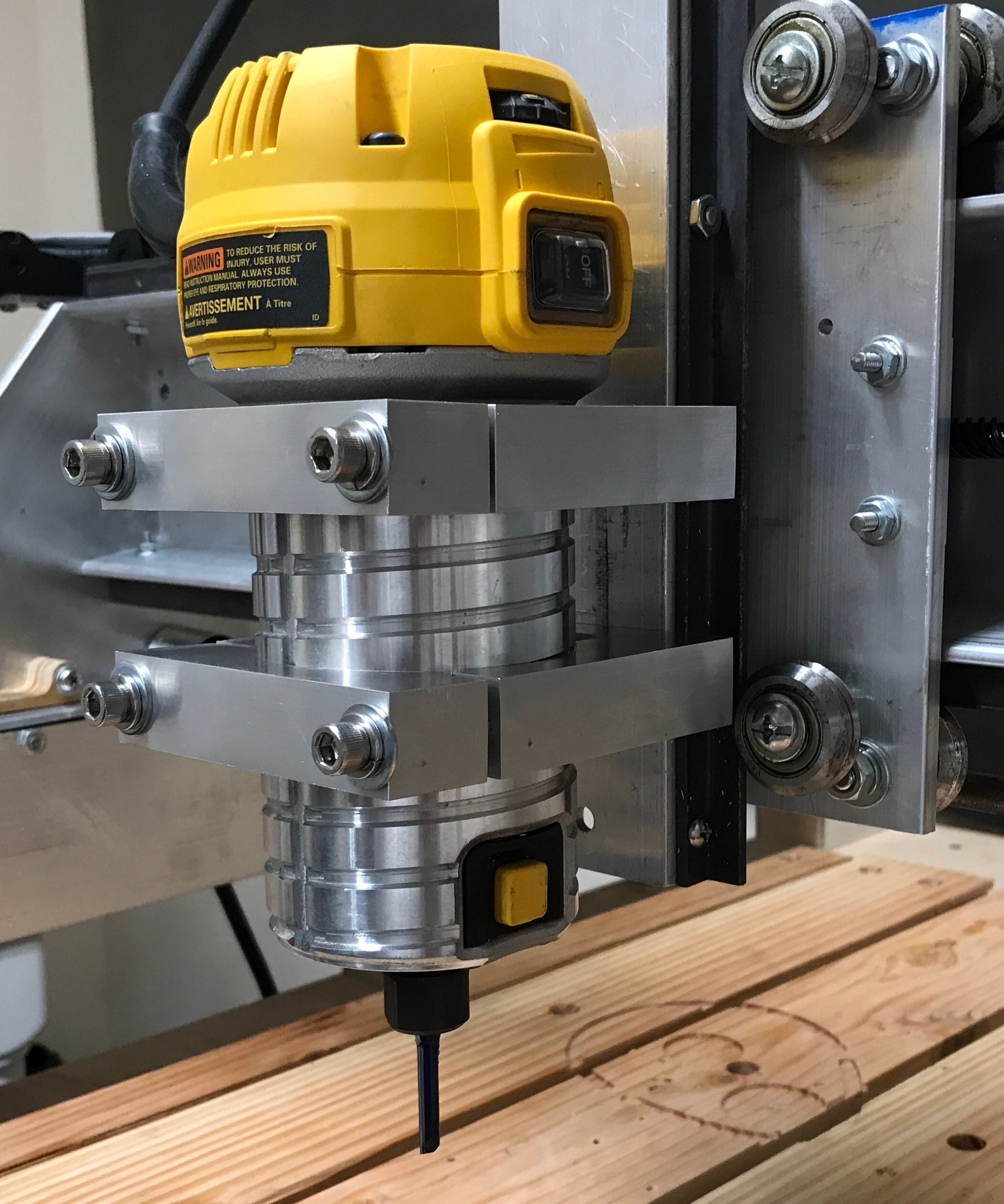 CNC Router Mounts With Removable Front Plate - Etsy