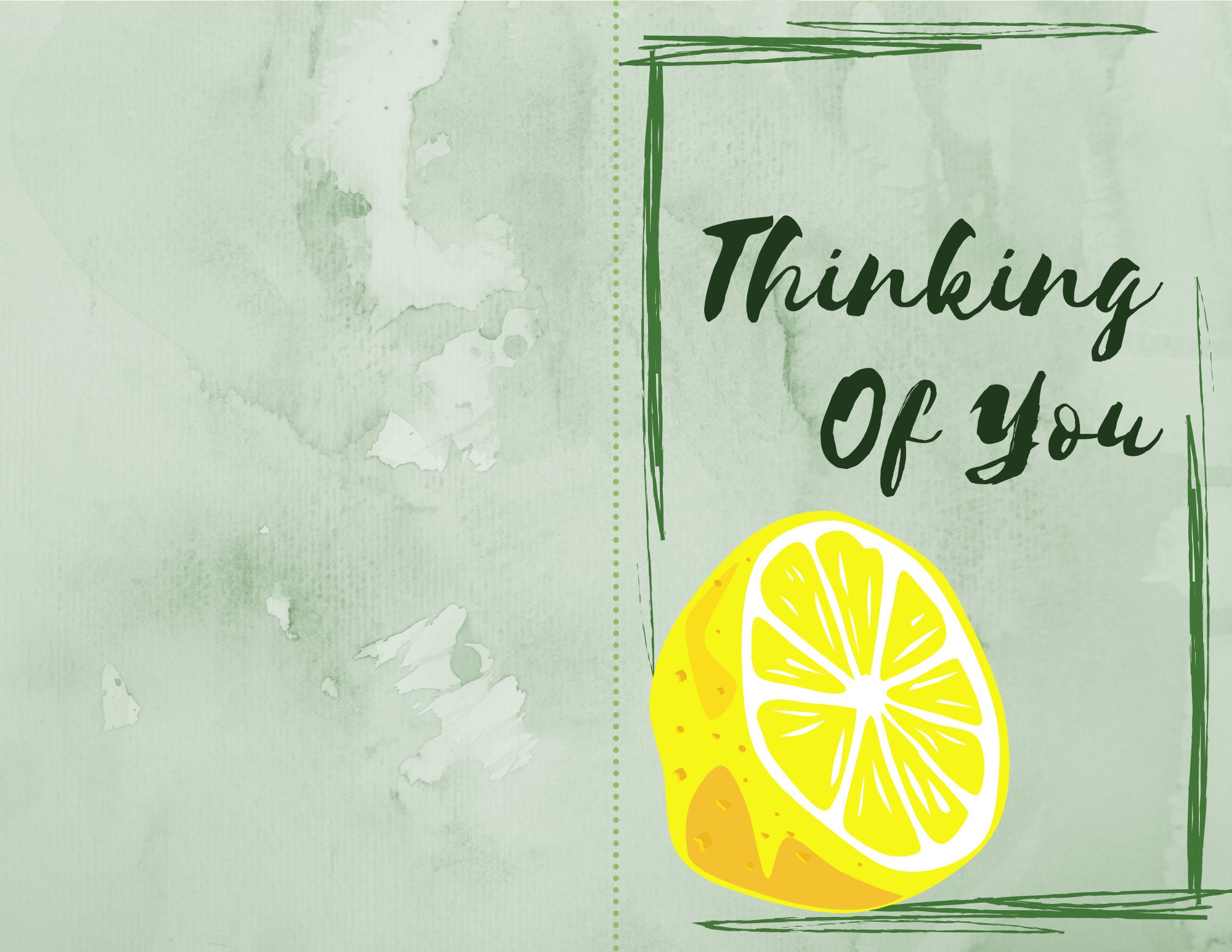 Printable Greeting Cards - Lemon Theme - Printable/ Cards/ Stationary ...