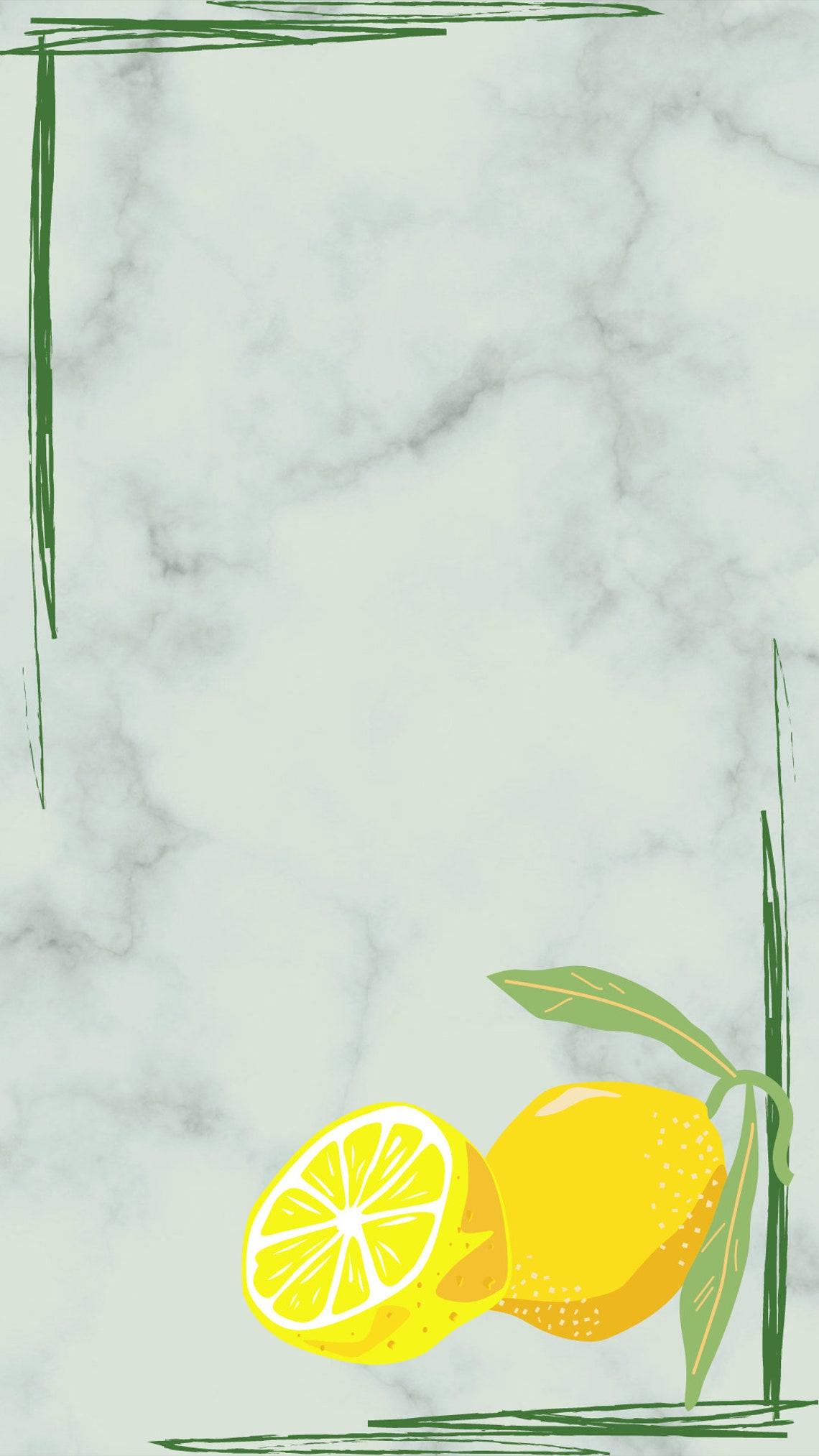 Lemon Phone Wallpaper – Cute Citrus Aesthetic Backgrounds (digital ...