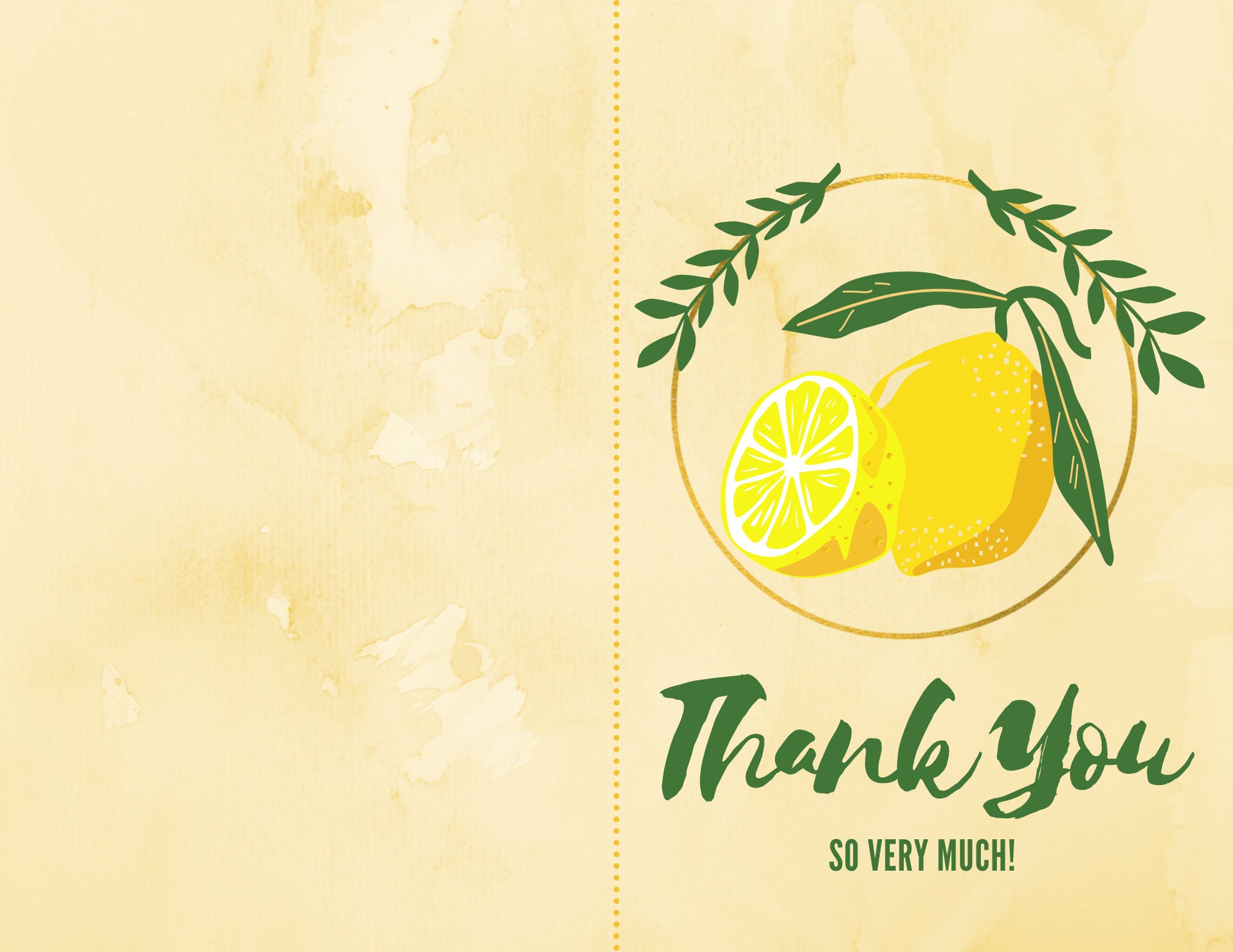 Printable Greeting Cards - Lemon Theme - Printable/ Cards/ Stationary ...